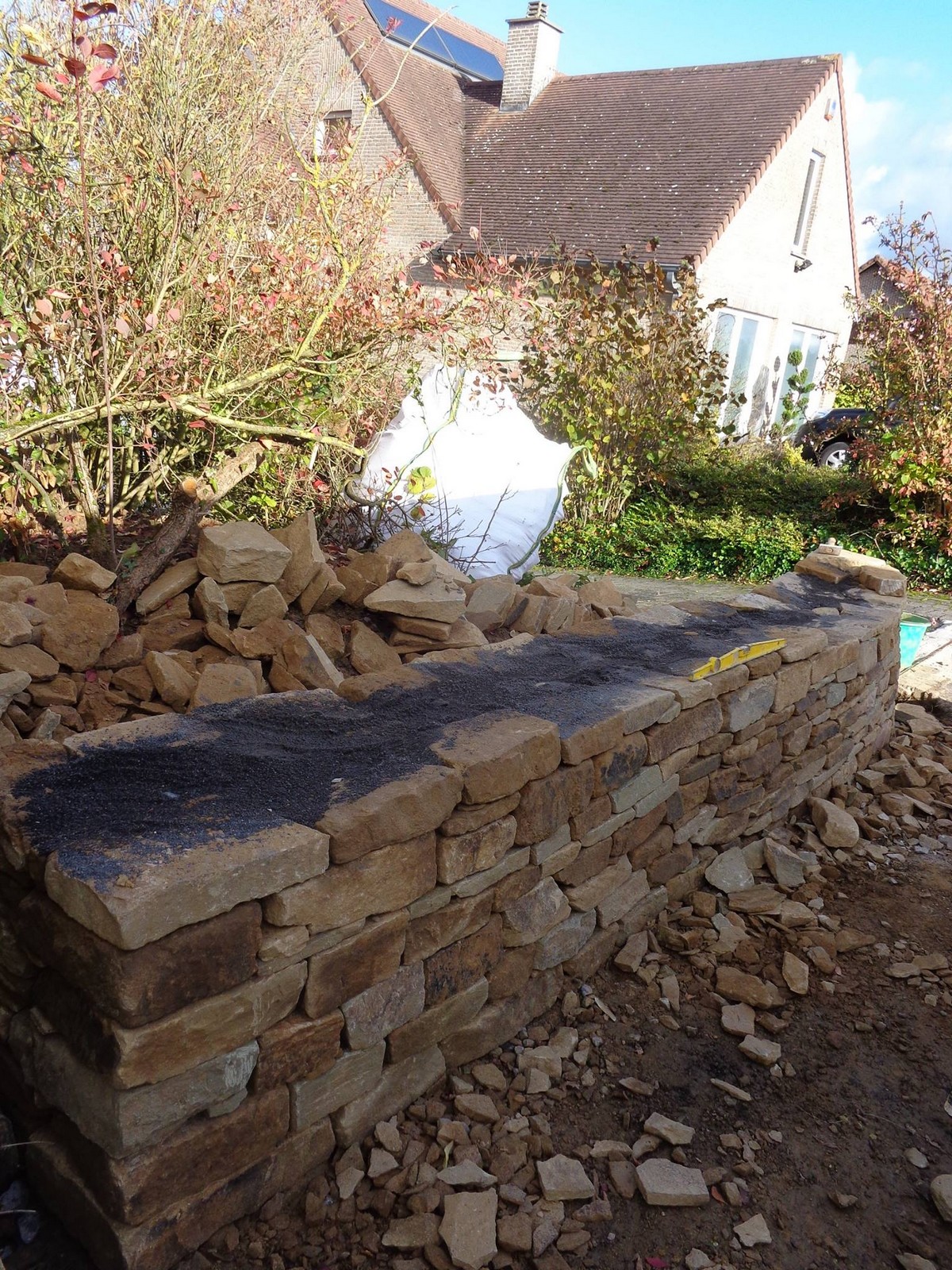 Mur double parement. | Terre & Pierre